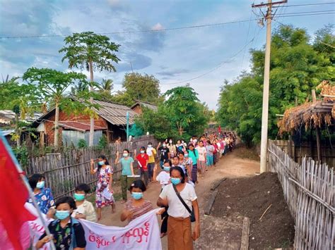 လက်ပံတောင်းတောင် ဒေသ လူထုသပိတ် စစ်ကြောင်း အကြမ်းဖက် စစ်တပ် ချေမှုန်းရေး