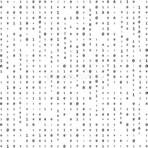 Matrix Background Vector Binary Code Matrix Black And White Digital