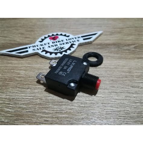 Fuse เบรคเกอร์ สวิทช์รีเซ็ต โอเวอร์โหลด Overload สวิทช์เบรกเกอร์ Overload Protector 3a Shopee