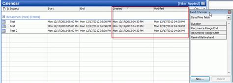 Display The Created Date Field Of Any Outlook Item