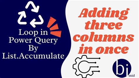 Power Query Trick Dynamically Add Multiple Columns With Listaccumulate Youtube