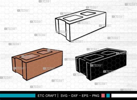 Cinder Block Svg Cinder Block Svg Graphic By Pixel Elites · Creative Fabrica