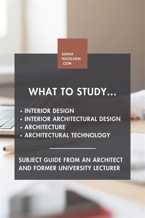 So You Want To Study Architecture Sonia Nicolson
