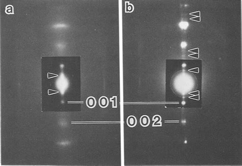 Selected Area Electron Diffraction Patterns Showing C For Mixed Layer