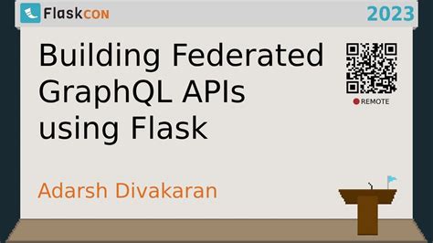 Building Federated GraphQL APIs Using Flask Adarsh Divakaran YouTube