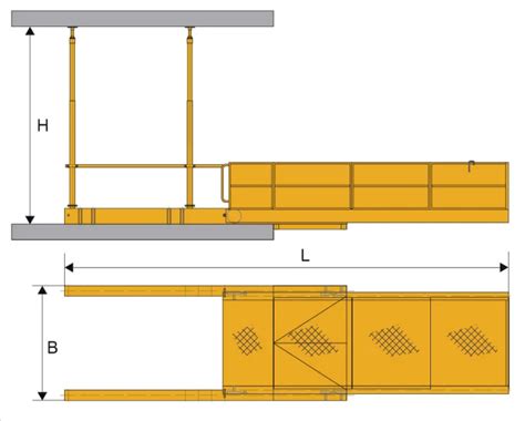 Construction Carry Construction Material Retractable Loading Platform And Unloading Platform For