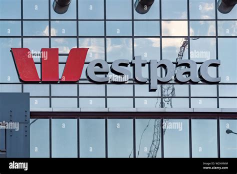 The Logo And Name Of The Australian Westpac Bank On The Outside Of A