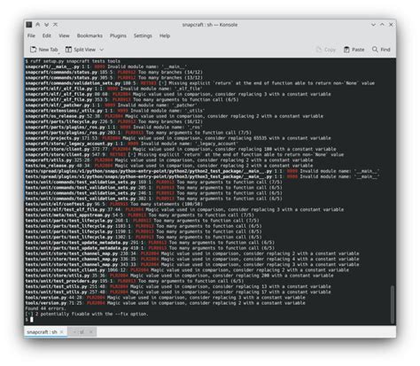 install ruff on ubuntu using the snap store snapcraft