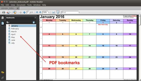 how to add bookmarks to a pdf document on linux