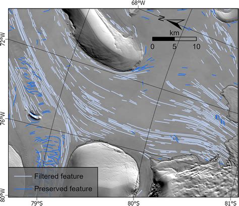 Example Of Filtering Longitudinal Structures The Linear Features Were Download Scientific