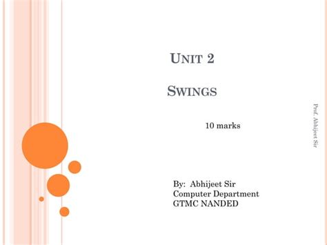 java presentation on swings chapter java presentation on swings ppt