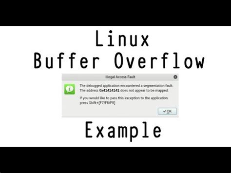 Linux Buffer Overflow Example YouTube