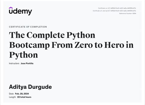 Aditya Durgude On Linkedin Completed Python Boothcamp I Have Developed My Skills In Python