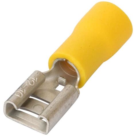 Push On Connector Female 6mm Yellow United Electrical Products