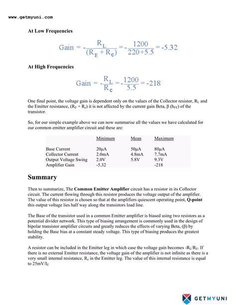 Computer Scienceengineeringanalog Digital Electronicsclassification Of Amplifiersnotespdf