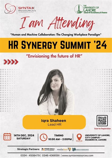 Iqra Shaheen Chrp® On Linkedin Hrnetworking Syntaxresources Universityoflahore Npowerskills