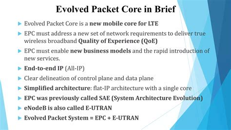 4g Epc Architecture By Saurav Sarker Pptx
