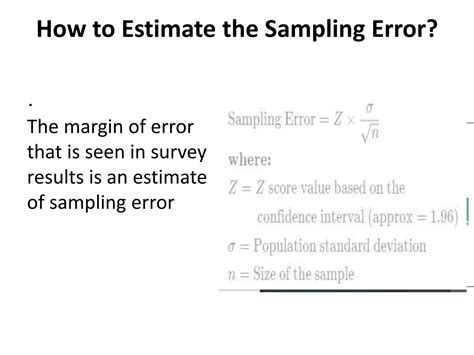 Sampling Error Pptx