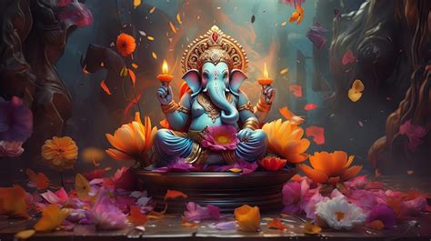Premium Ai Image Ganesha God
