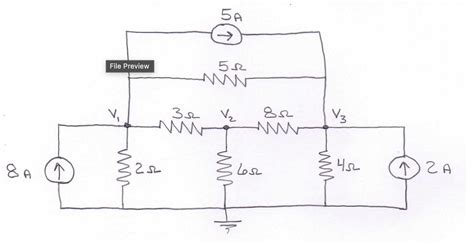 solved 1 ﻿use nodal analysis to write down the equations to