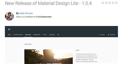 Material Design Lite 18 Articles You Must Read