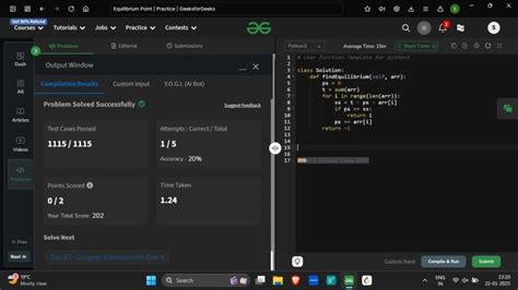 Day 61 Of Geeksforgeeks 160 160 Days Of Problem Solving And I Solved