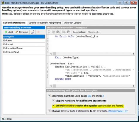 Axtools Codesmart Not Numbering Lines Vbforums