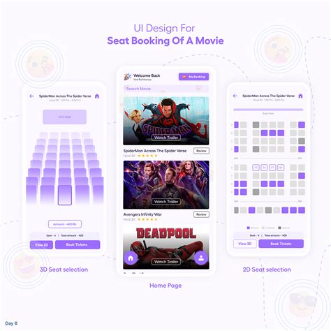 Seat Booking Ui Design By Ved Richhariya On Dribbble