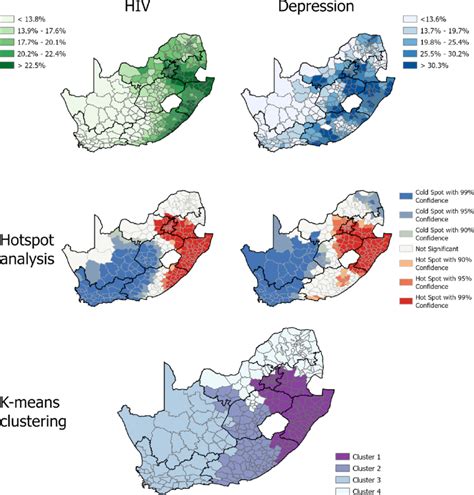 Geospatial Structure Of Hiv And Depression Onset Prevalence In South Download Scientific