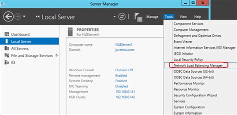 GODWIN DINESH Windows Network Load Balancing NLB Implementation GUI
