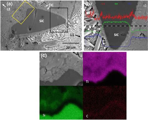 A Sem Micrograph Showing An Undissolved Sic Particle In The Matrix Of Download Scientific