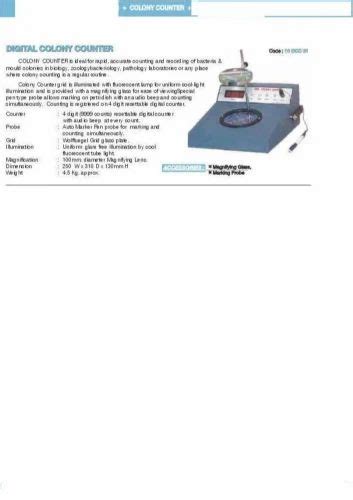 Digital Colony Counter Count Capacity 4 Digit Model Name Number 10dcc01 At ₹ 8000 Piece In