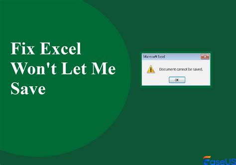Excel Wont Let Me Save 5 Simple Fixes