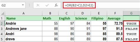 Excel Logical Function And Or Not And Xor