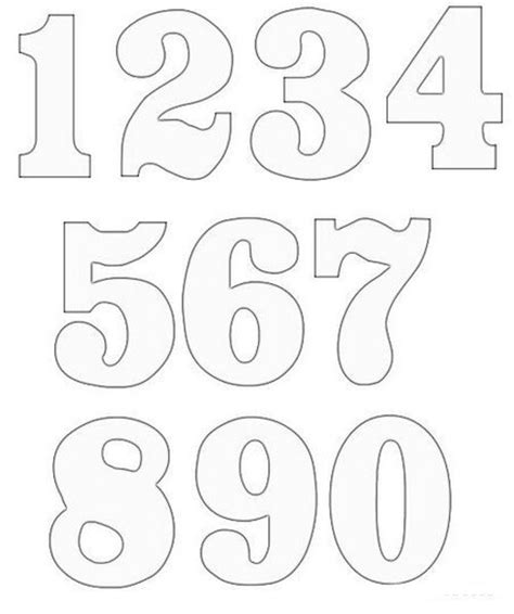 Moldes De Numeros Para Imprimir Moldes De Numeros Imprimir Sobres 7020