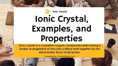 Ionic Crystal Examples And Properties Chemistry Notes