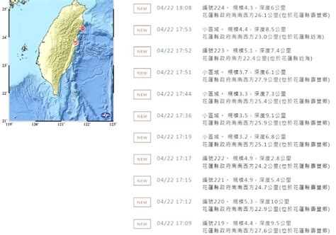 地牛頻翻身！花蓮壽豐多起極淺層地震，氣象署：仍然是0403餘震 健康遠見
