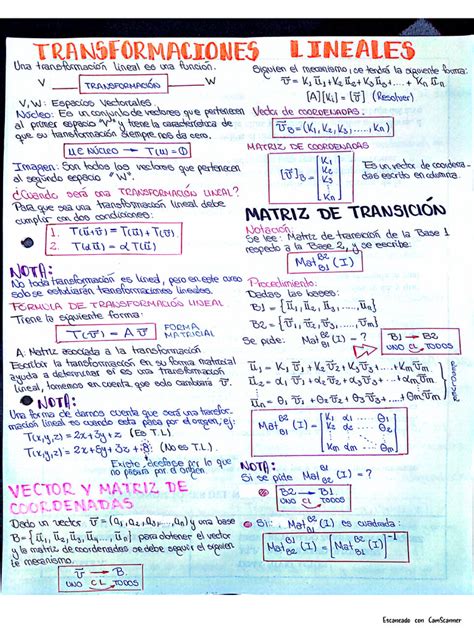 Álgebra Lineal Apuntes Pdf