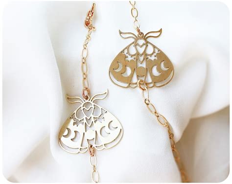 Lunar Moth Glasses Chain Moon Phase 90s Butterfly Sunglasses Strap