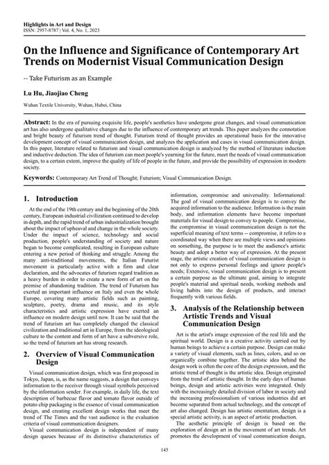 Pdf On The Influence And Significance Of Contemporary Art Trends On