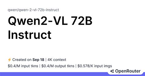 qwen2 vl 72b instruct run with an api openrouter