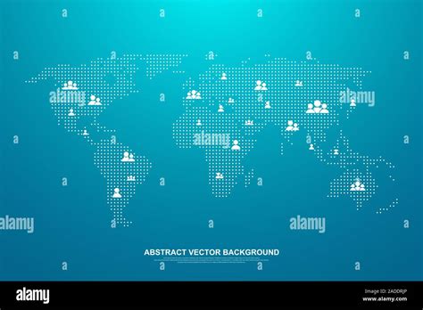 Global Network Connection Concept Social Media Abstract Background