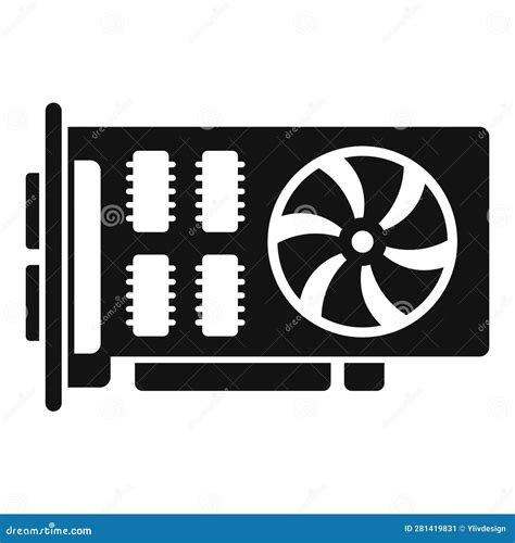 Gpu Card Icon Simple Vector Computer Pc Stock Vector Illustration Of Modem Mouse