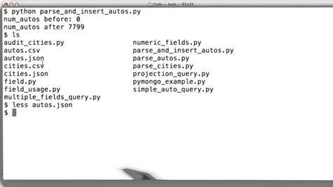 Using Mongoimport Data Wranging With Mongodb Youtube