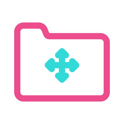 Move Folder Icon Two Tone 14619442 Vector Art At Vecteezy