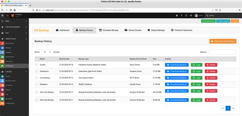 Download Logs And History — T3planet Docs 10 Documentation
