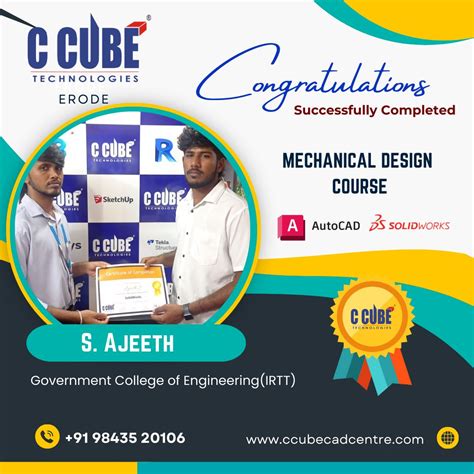 C Cube Cad Centre On Linkedin Congratulations Ccubecadcentre