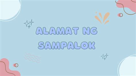 Alamat Ng Sampalok Aralin Philippines