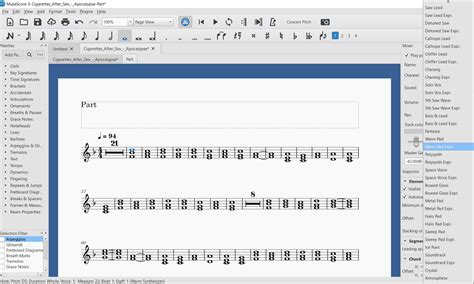 Show Hidden Notes Musescore