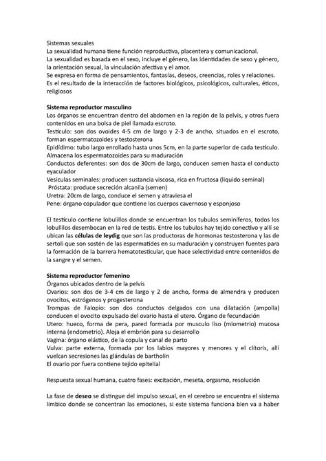 Sistemas sexuales La sexualidad es basada en el sexo incluye el género las identidades de